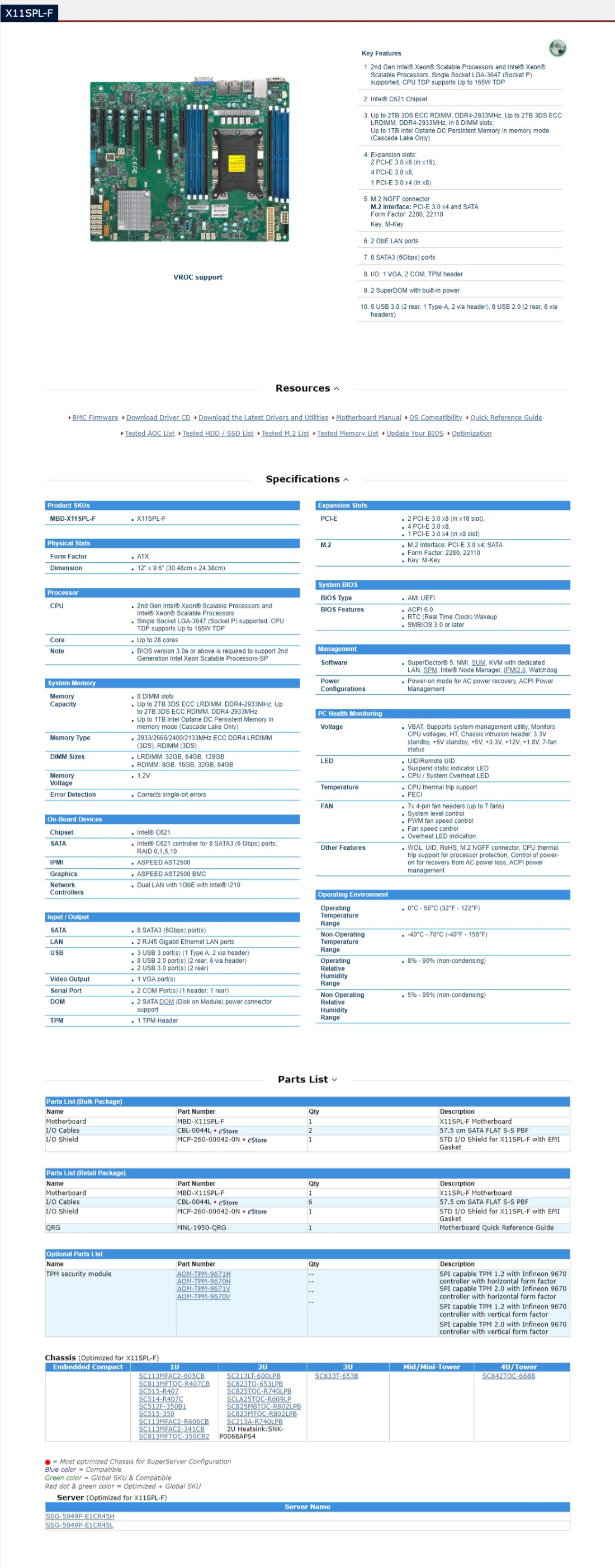 supermicro X11SPI-TF - 南京旭日电子科技有限公司